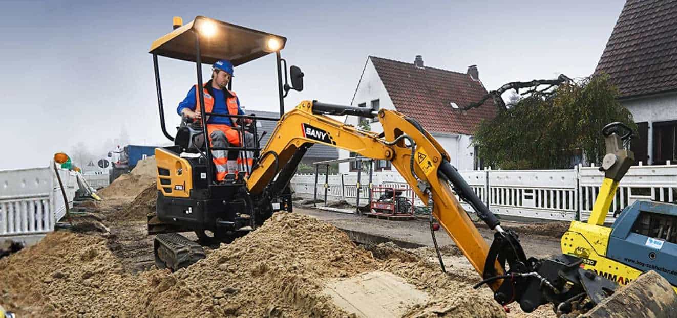 Miniexcavadoras Sany: modelos SY 50U, SY 35U, SY 80U y SY 16C - 21NOTICIAS